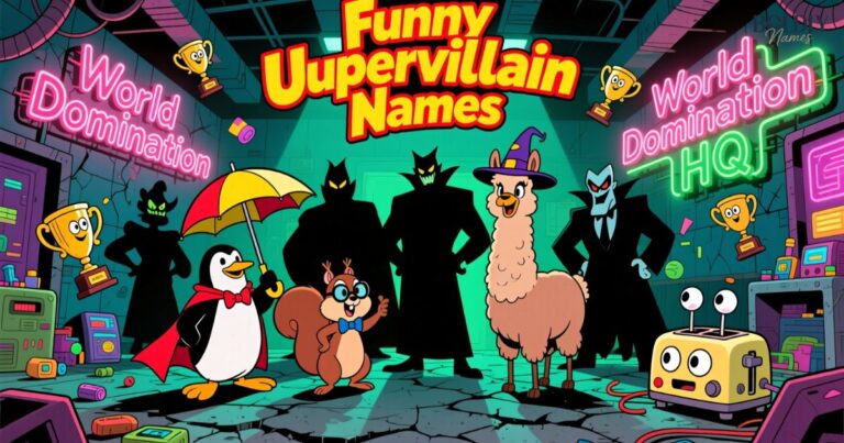 520+ Supervillain Names: Funny & Dark Villain Name Ideas