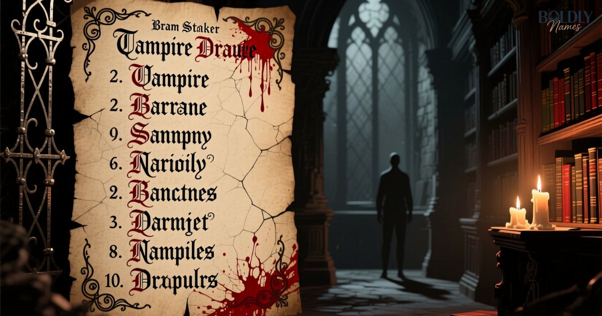 550+ Vampire Names with Meaning and Origin