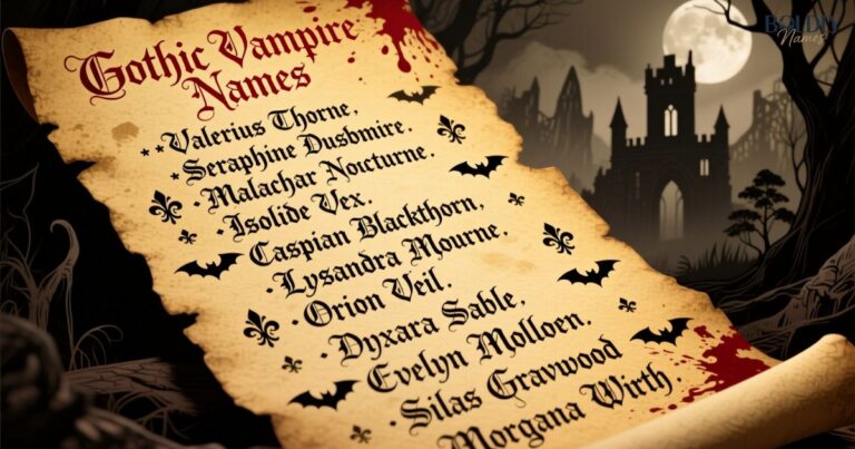 550+ Vampire Names with Meaning and Origin