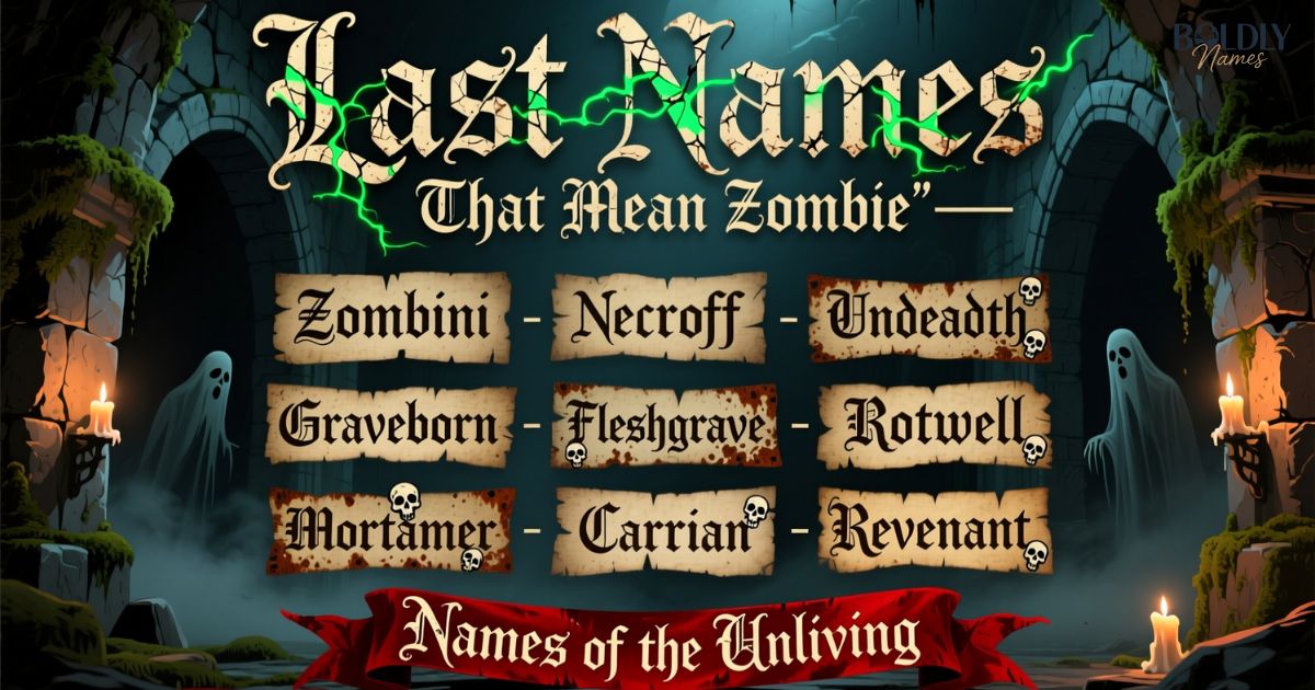 525+ Names That Mean Zombie: Male, Female & Cool Ideas
