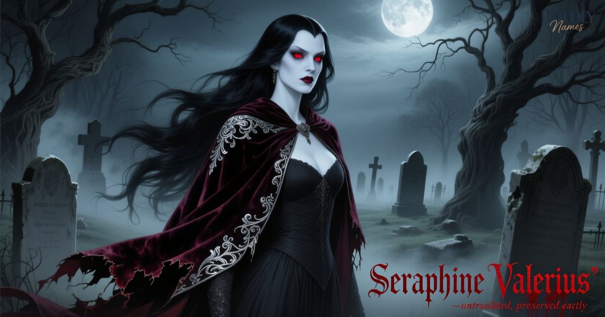 550+ Vampire Names with Meaning and Origin