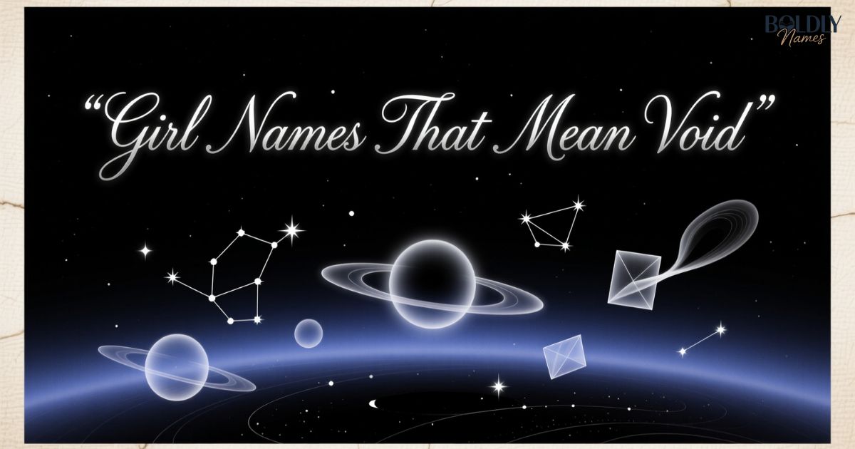 540+ Names That Mean Void with Their Origin and Meanings