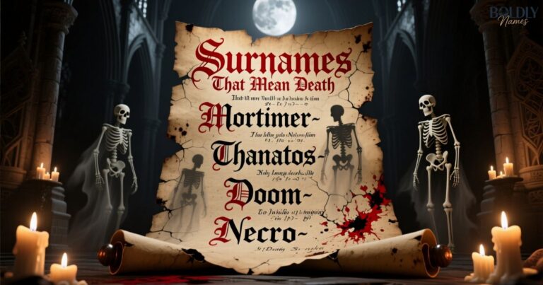 200+ Powerful Last Names That Mean Death