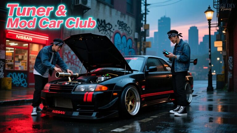 1100 Car Club Names That Drive Style and Speed