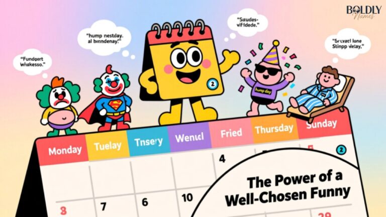 900 Hilarious Funny Names for the Days of the Week Ideas
